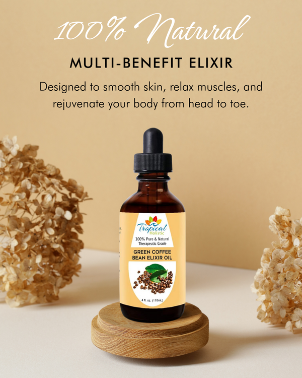 Green Coffee Bean Elixir Oil 4 oz - 100% Pure & Natural - Weight Loss ...